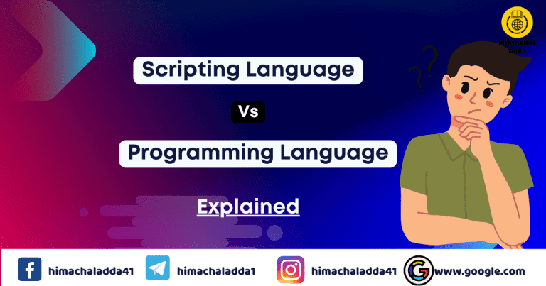 Scripting Language Vs Programming Language Himachal Adda